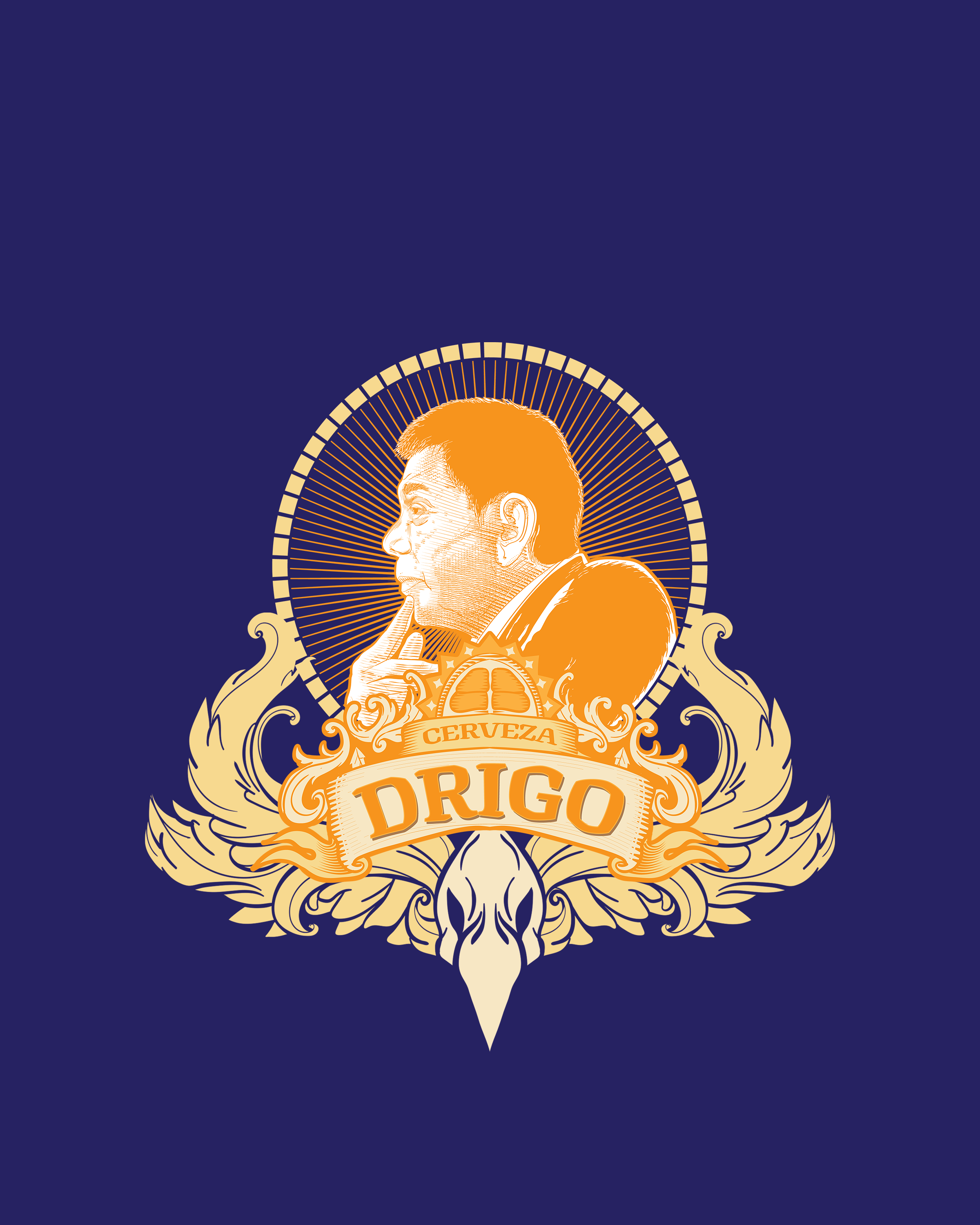 "CERVEZA DRIGO" Concept Beer Label Design | Domestika